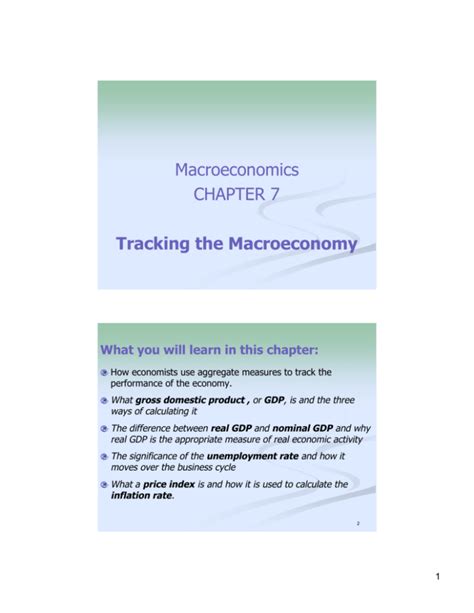 Macroeconomics Chapter 7