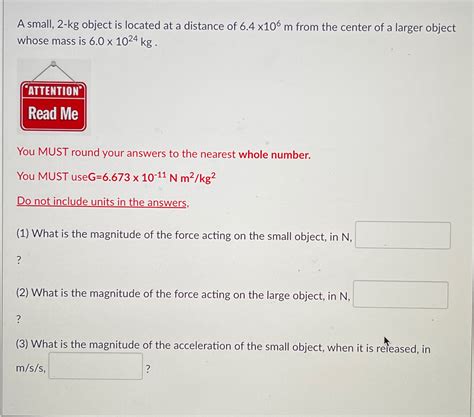 Solved A Small 2 Kg ﻿object Is Located At A Distance Of