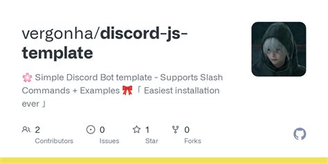 Github Vergonhadiscord Js Template 🌸 Simple Discord Bot Template Supports Slash Commands