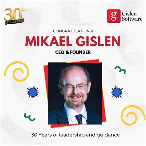 Gislen Software On Linkedin Gislensoftware 30years Mikaelgislen