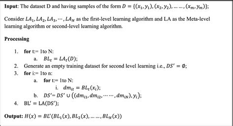 Basic Working Procedure Of Stacking Based Ensemble Learning Zhou 2012