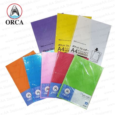 Orca แฟ้มสอด แฟ้มซอง A4 1x12ซอง Shopee Thailand