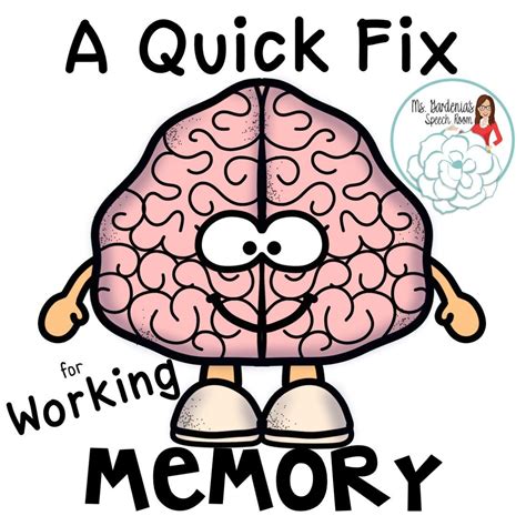 A Quick Fix For A Working Memory Activity Artofit