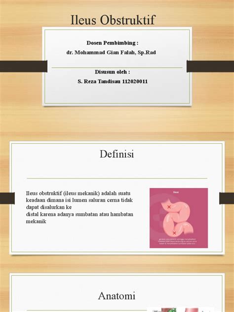 Gambaran Radiologi Ileus Obstruktif Pdf