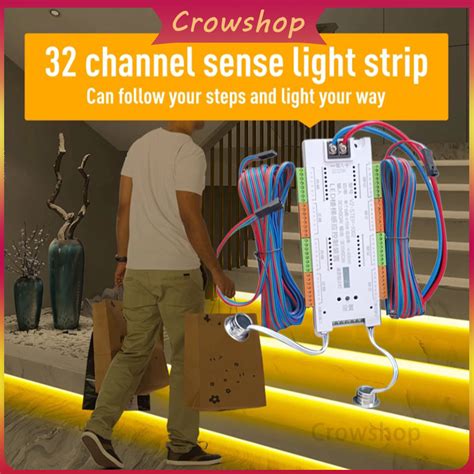 Jual LED Motion SensorLampu Strip LED Fleksibel 32 Channel 12V 24V Dengan Sensor Gerak Untuk