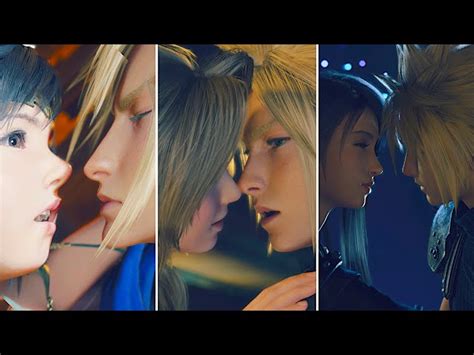 Final Fantasy Aerith And Cloud Kiss