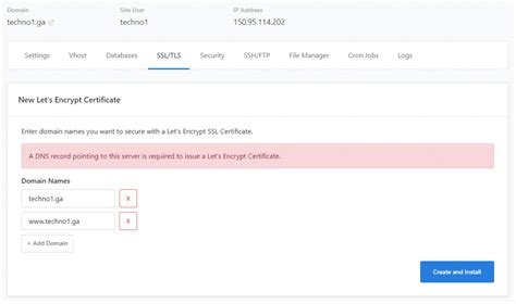 Cài đặt Ssl Lets Encrypt Trên Cloudpanel Hướng Dẫn Tenten