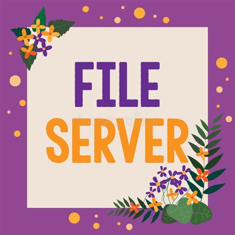 Text Caption Presenting File Server Concept Meaning Device Which Controls Access To Separately