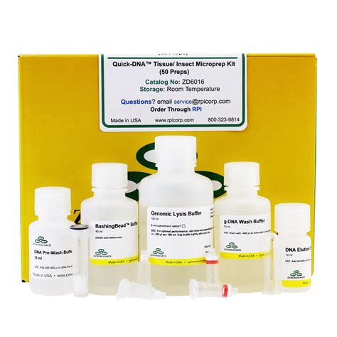 Zd6016 Quick Dna Tissue Insect Miniprep Kit 50 Preps