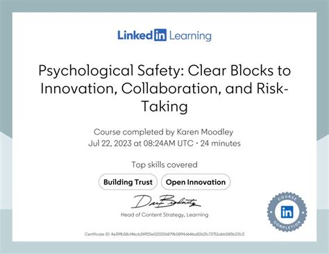 Karen Moodley On Linkedin Certificate Of Completion