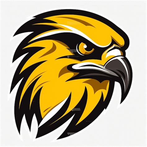 Fierce Falcon A Captivating Vector Design With Black And Yellow Theme Featuring An Embedded R