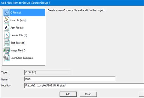 Creating A Project In Keil Uvision Idefor 8051 Icircuit