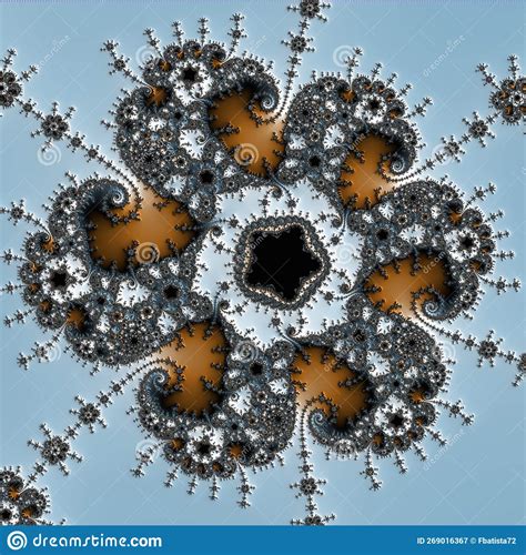 Fractal Complex Zoom Mandelbrot Set Detail Digital Artwork For Creative Graphic Design Stock