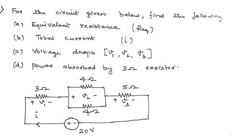 For The Circuit Given Below Find The StudyX