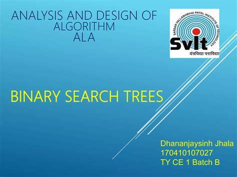 binary search trees ppt