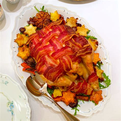 Печено Пиле с Бекон Основни ястия Рецепти Geris Food