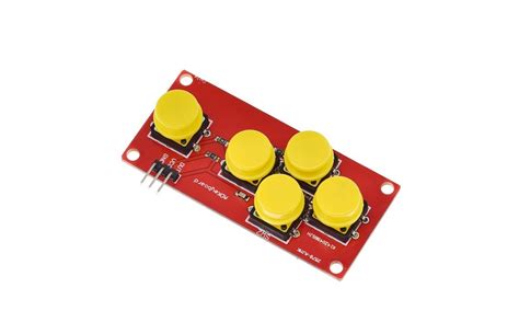 Mando Control Analogico 5 Botones Arduino