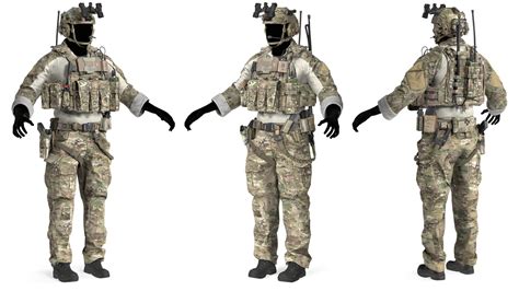 Crye Precision Combat Uniform 3dmilitaryassets