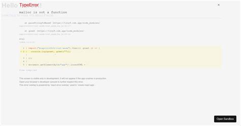 My Wasm Test Codesandbox