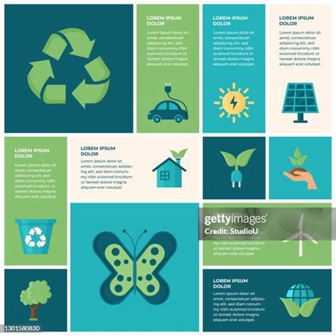 Renewable Energy Infographic Grid Flat Design High Res Vector Graphic Getty Images