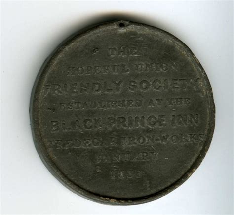 Token For Black Prince Document Social History Tredegar