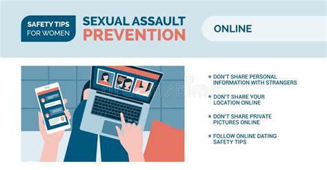 Sexual Assault Prevention For Women And Safety Tips Stock Vector Illustration Of Online Harm