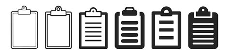 Premium Vector Check List Vector Icon Checklist On The Clipboard Line Icon With Checkmarks