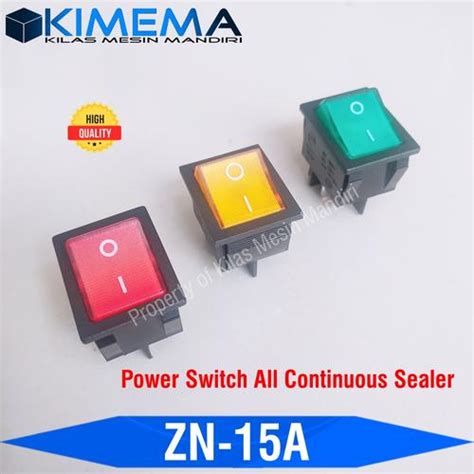 Jual Tombol Power On Off Continuous Band Sealer Merah Kab Tangerang KIMEMA Tokopedia