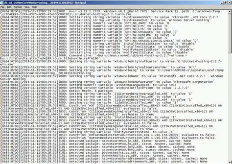 Error Installing Microsoft Net Core Windows Server Hosting Issue Dotnet