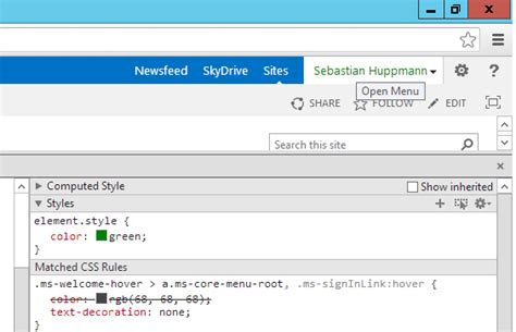 2013 How To Remove The Hover Or Chage The Hover Color When Moving The Mouse Over The Current