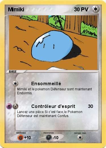 Pokémon Mimiki 1 1 Ensommeillé Ma Carte Pokémon