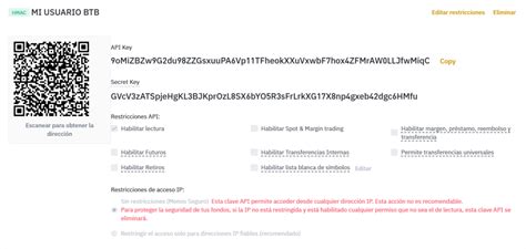 Crear Clave API En Binance Bull Trade Bot