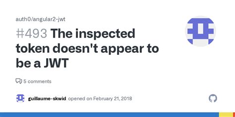 The Inspected Token Doesn T Appear To Be A JWT Issue 493 Auth0