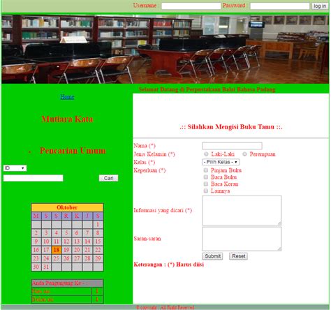 Source Code Sistem Informasi Perpus Sederhana Berbasis Web Free Gratis