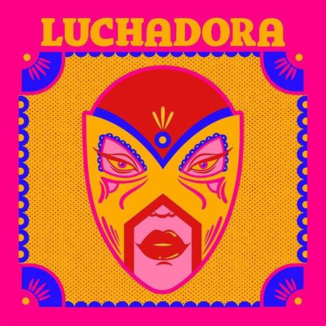 Luchadora Art Print Illustration Latina Art Latina Art Graphic