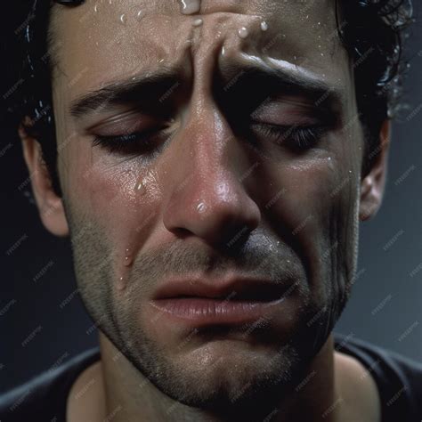 Premium Photo A Sad Man Crying