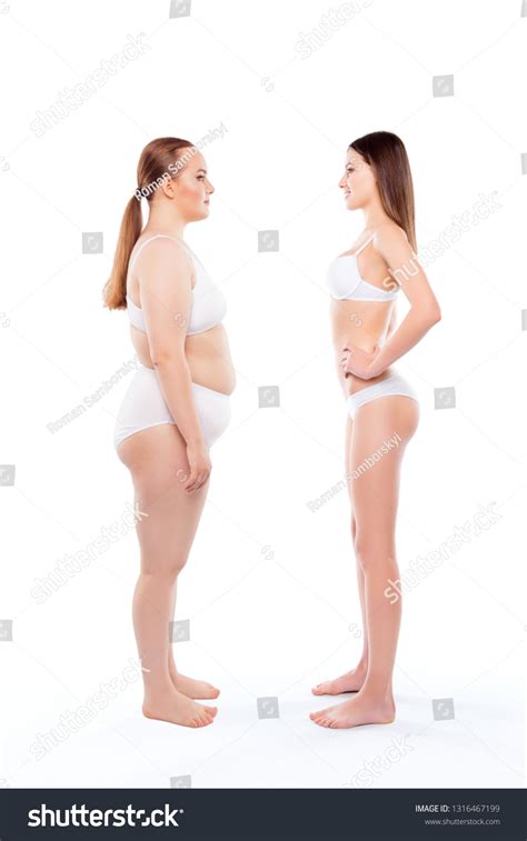 Vertical Profile Side View Two Different Stock Photo 1316467199 Shutterstock