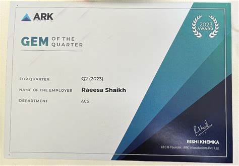 Raeesa Shaikh On Linkedin Teamwork Achievements Gemofthequarter