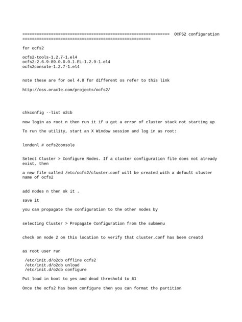 Ocfs2 Bifurcation Pdf File System Computer Cluster
