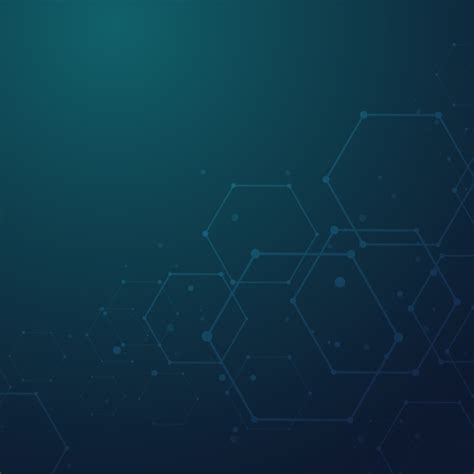 Premium Vector Abstract Hexagonal Molecular Structures Background