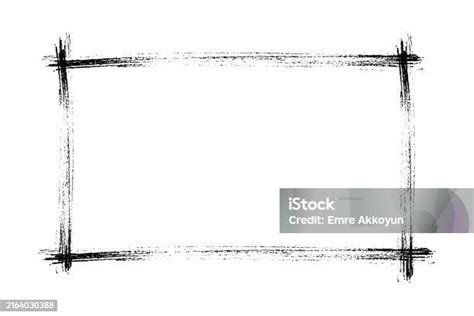 손으로 그린 프레임 벡터 일러스트 레이 션 그런 지 낙서 프레임 모양 개념에 대한 스톡 벡터 아트 및 기타 이미지 개념 거친 검은색 Istock