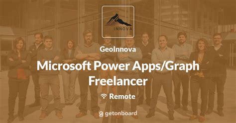 microsoft power apps graph freelancer at geoinnova remote work from