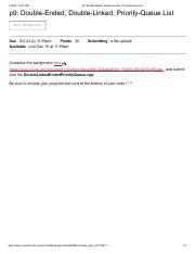 Double Ended Priority Queue List Assignment Details Course Hero