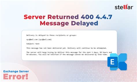 How To Fix Server Returned Message Delayed Error In Exchange Server