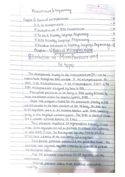 microprocessor and programming unit 1 pdf