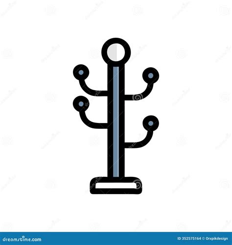 Coat Rack Icon Vector From Furnitures Collection Thin Line Coat Rack