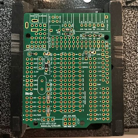 ATmega UNI Universal ATmega PCB In Arduino UNO Shield Size