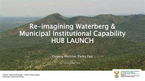 Re Imagining Waterberg And Municipal Institutional Capability Parks Tau
