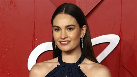Actress Lily James Stuns In New Black And White Swimsuit Photos