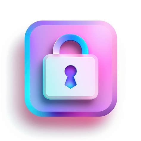 Website Icon Of Authentication In Lock Style Generative Ai Premium AI